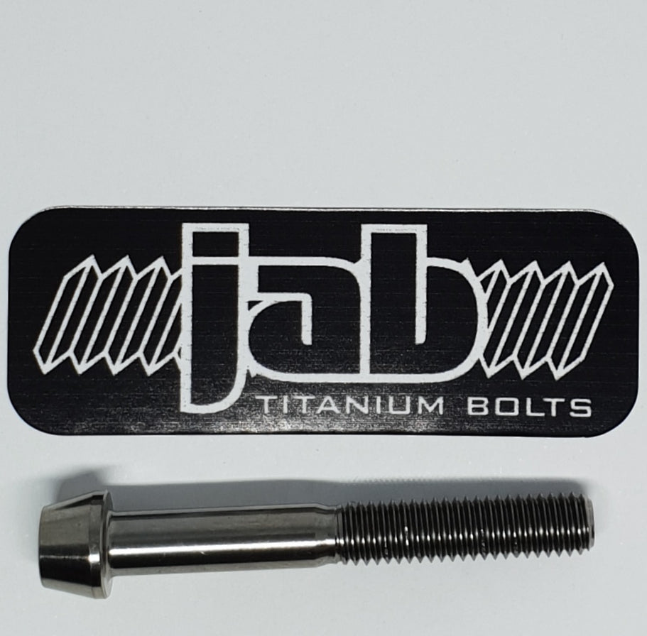Titanium M6x45mm Tapered Head Bolt – J.A.B Titanium Bolts