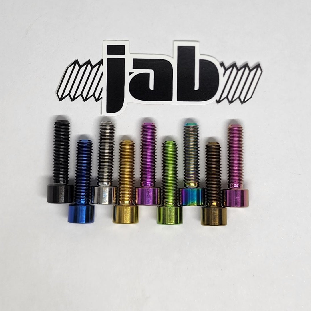 Titanium Cylindrical Narrow Head M5x18mm Bolt – J.A.B Titanium Bolts