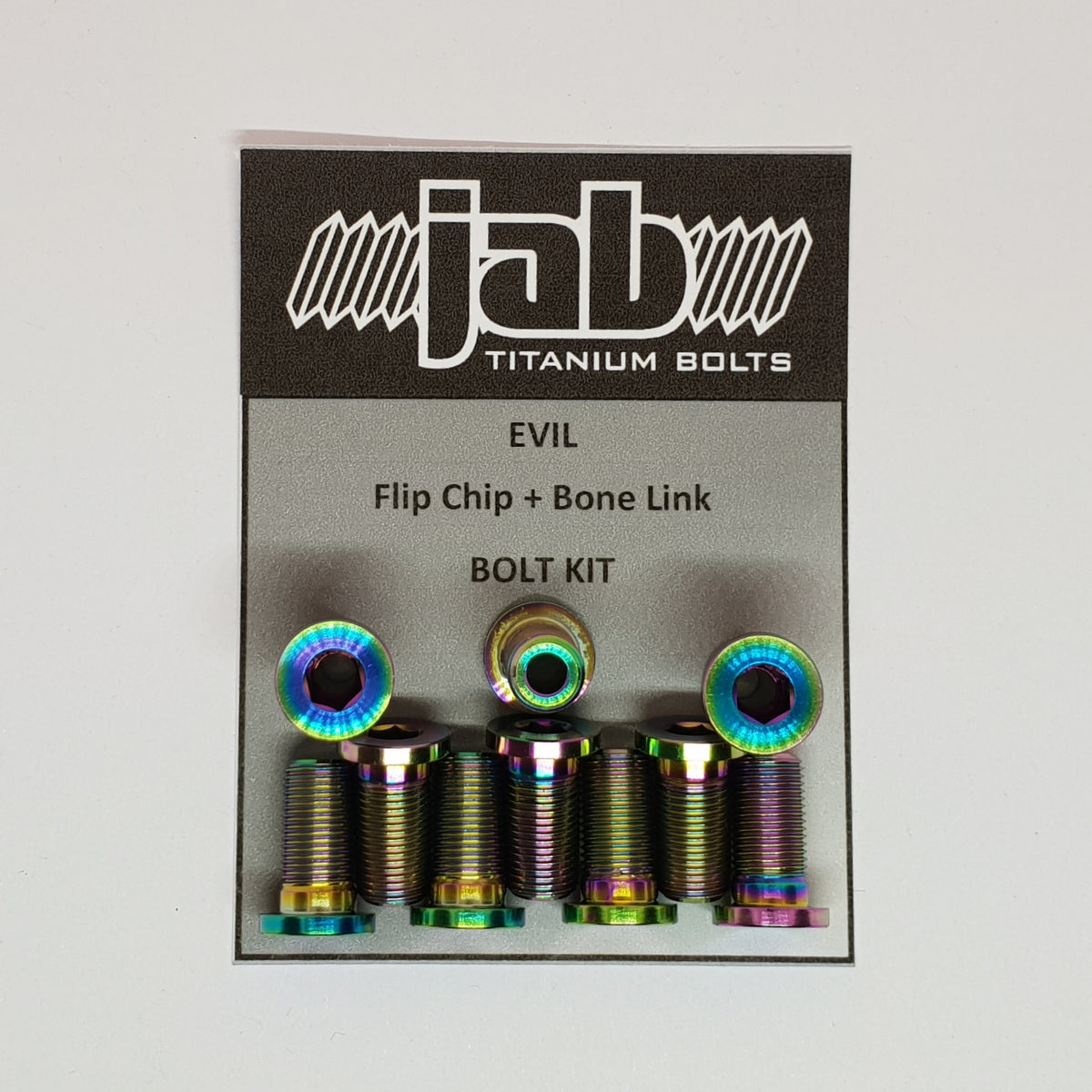 Evil Flip Chip + Bone Link Titanium Bolt Kit – J.A.B Titanium Bolts