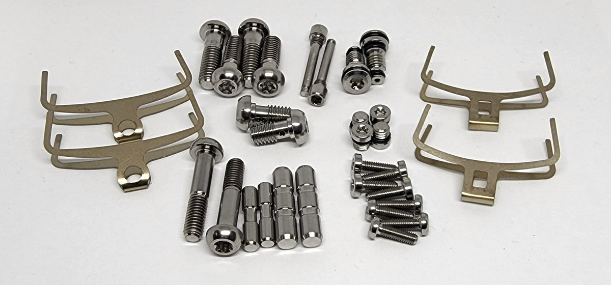SRAM Titanium Disc Brake Hardware Kit – J.A.B Titanium Bolts